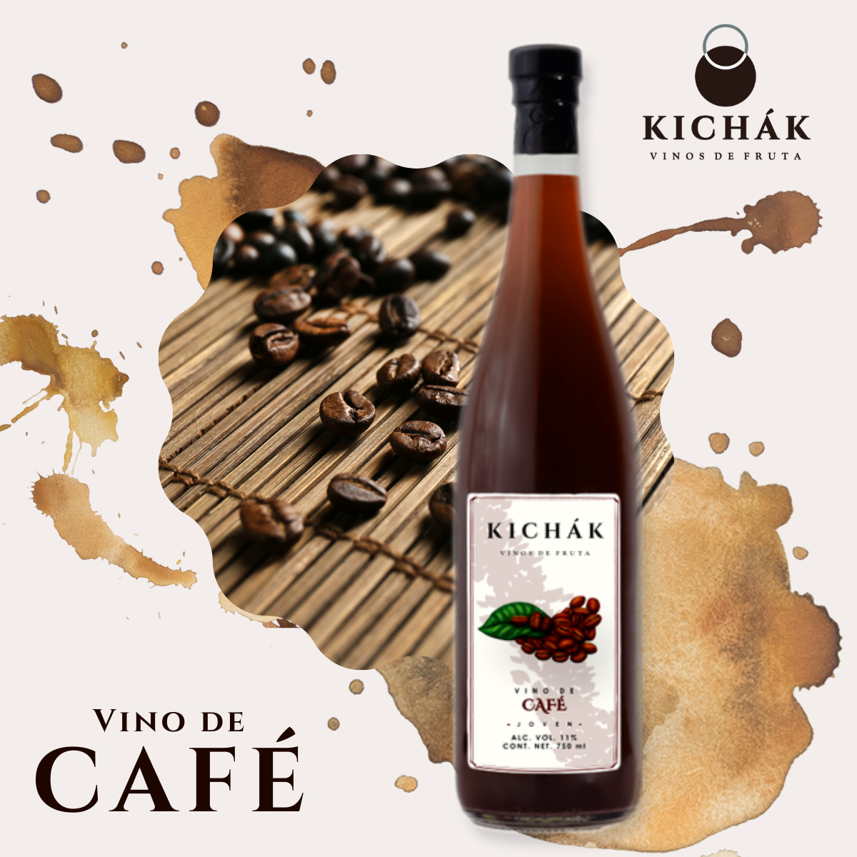 Vino de Café Kichák 750 ml – Vinos Kichák